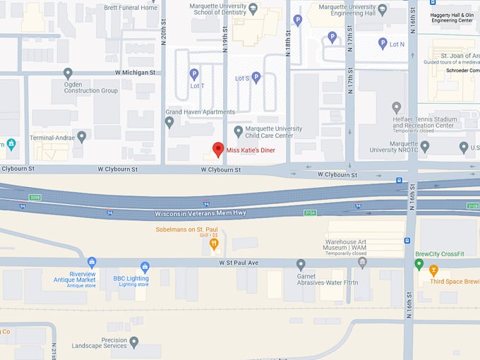 Miss Katie's Diner 10 Map