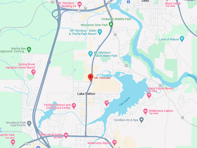 Mr. Pancake Restaurant 10 Map