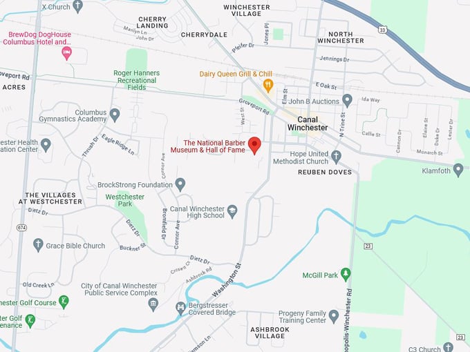 National Barber Museum and Hall of Fame 10 map