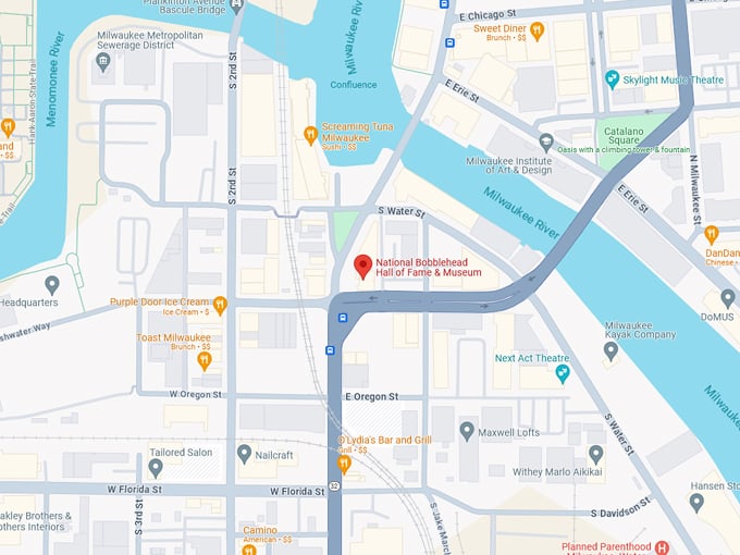 National Bobblehead Hall of Fame & Museum 10 Map