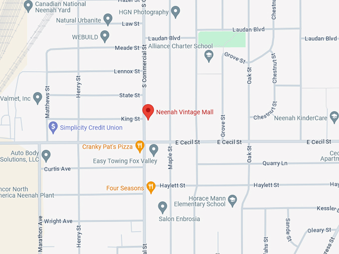 Neenah Vintage Mall 10 Map