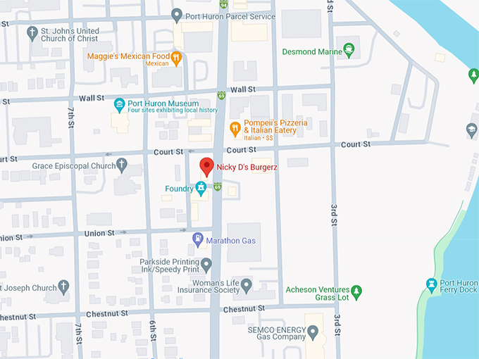 Nicky D's Burgerz 10 Map