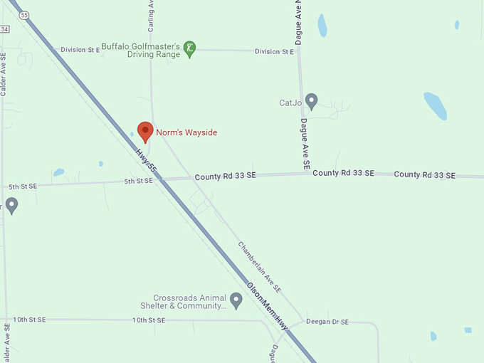 Norm's Wayside 10 map