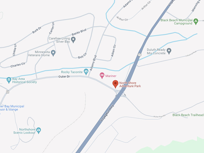 north shore adventure park 10 map