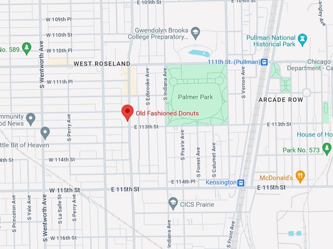 Old Fashioned Donuts Map