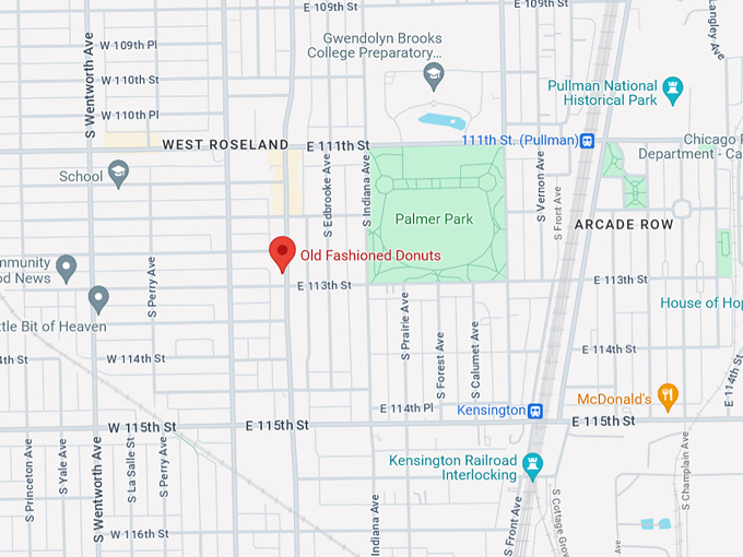 Old Fashioned Donuts 10 Map