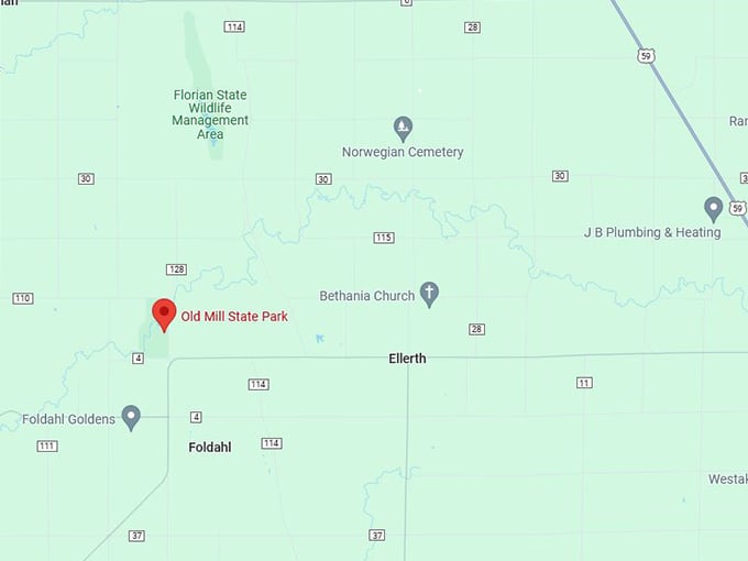 old mill state park 10 map