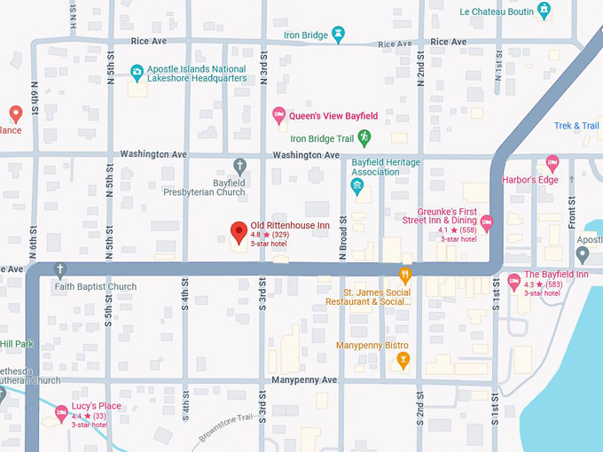 Old Rittenhouse Inn 10 map