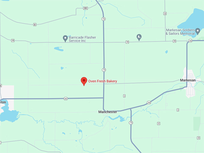 Oven Fresh Bakery 10 Map