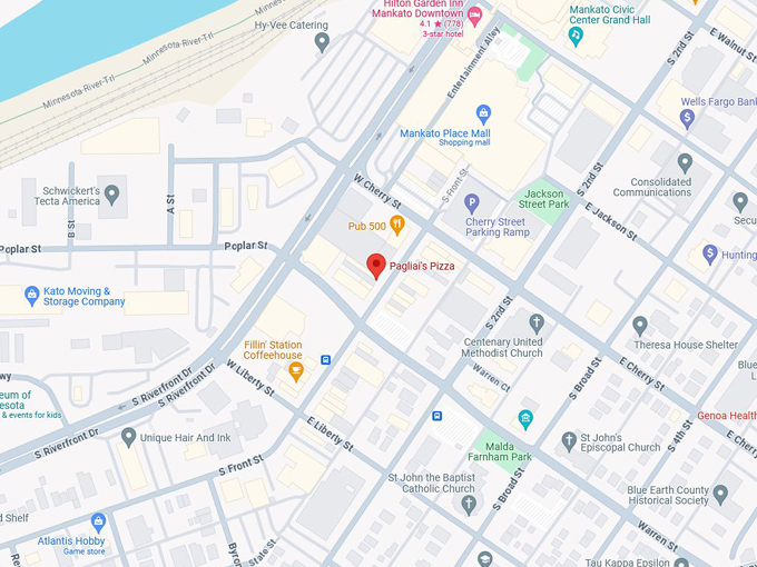 Pagliai's Pizza 10 map