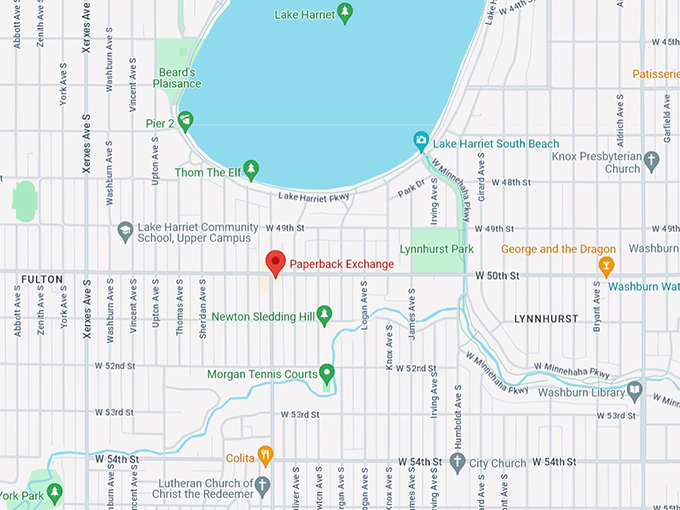 Paperback Exchange 10 Map