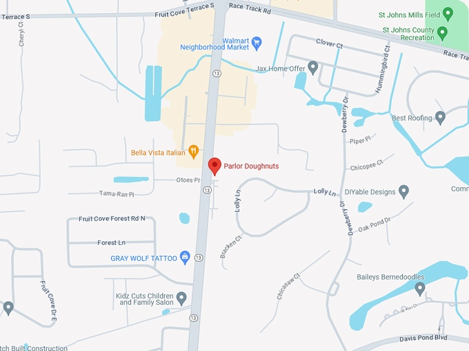 Parlor Doughnuts 10 Map