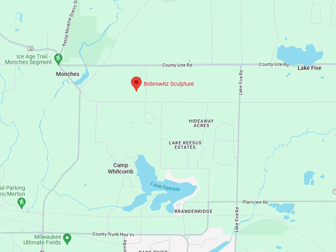 Paul Bobrowitz's Spectacular Sculpture Garden 10 Map