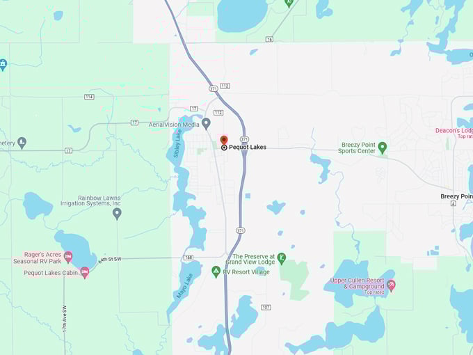 Pequot Lakes 10 Map