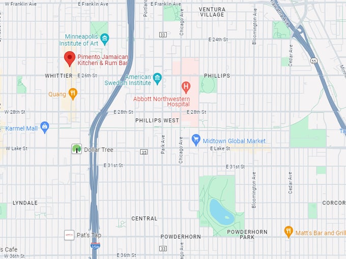 pimento jamaican kitchen & rum bar 10 map