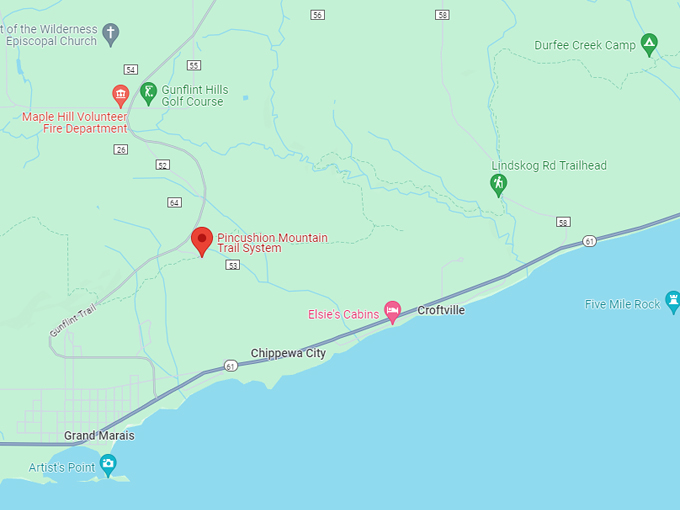 pincushion mountain overlook 10 map