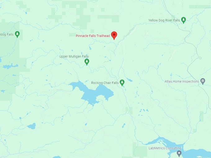 pinnacle falls trail 10 map
