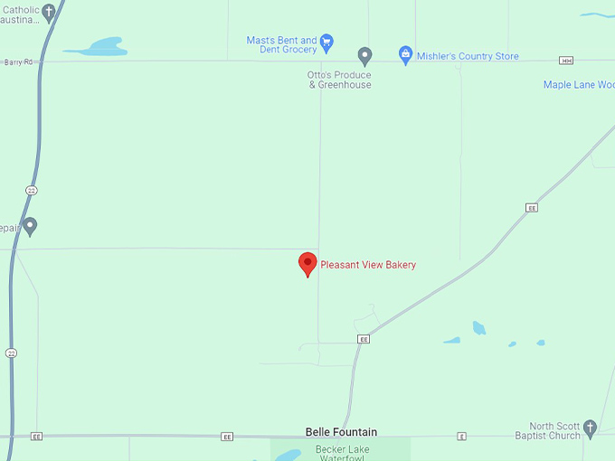 Pleasant View Bakery 10 map