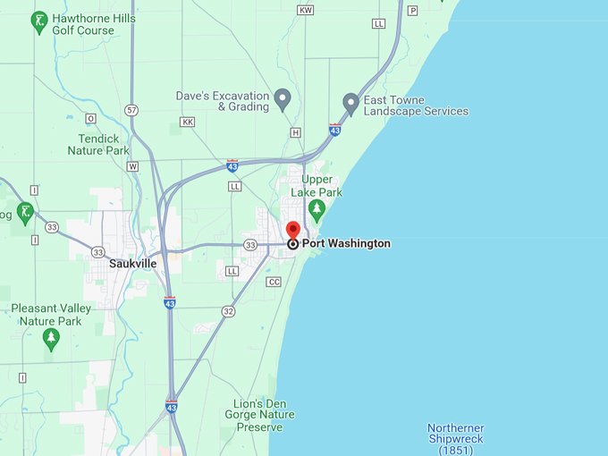 Port Washington 10 Map