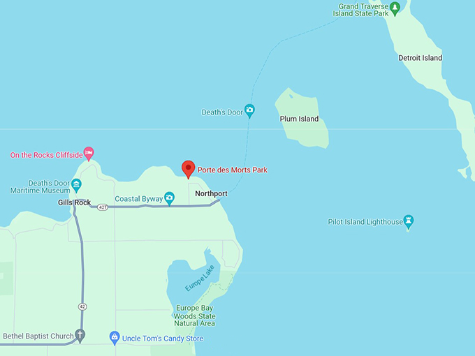 Porte des Morts Park 10 Map