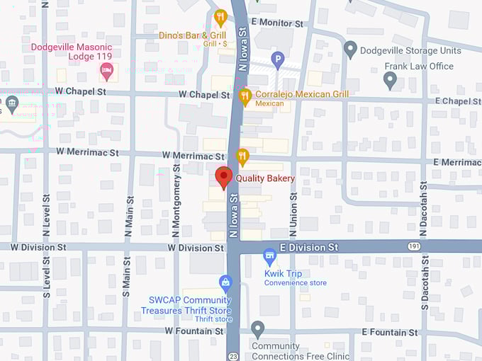 Quality Bakery 10 Map