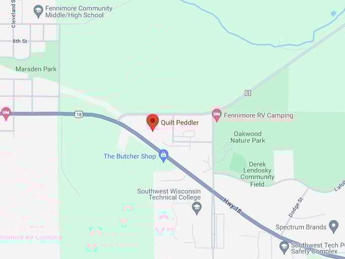 Quilt Peddler 10 Map