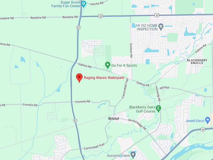 Raging Waves WaterPark 10 Map