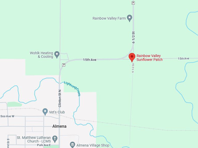 Rainbow Valley Sunflower Patch 10 Map