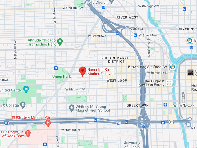 Randolph Street Market 10 Map