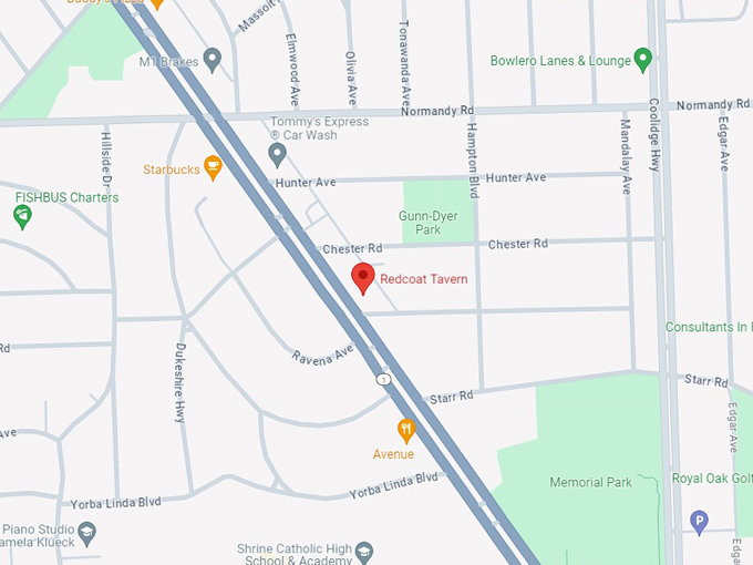 Redcoat Tavern 11 map