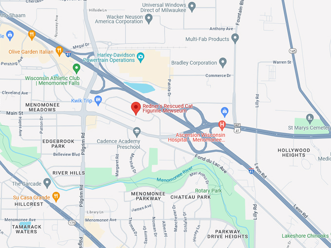 Redner's Rescued Cat Figurine Mewseum 10 Map
