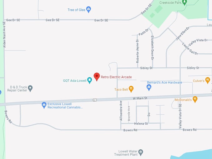 Retro Electric Arcade 10 map