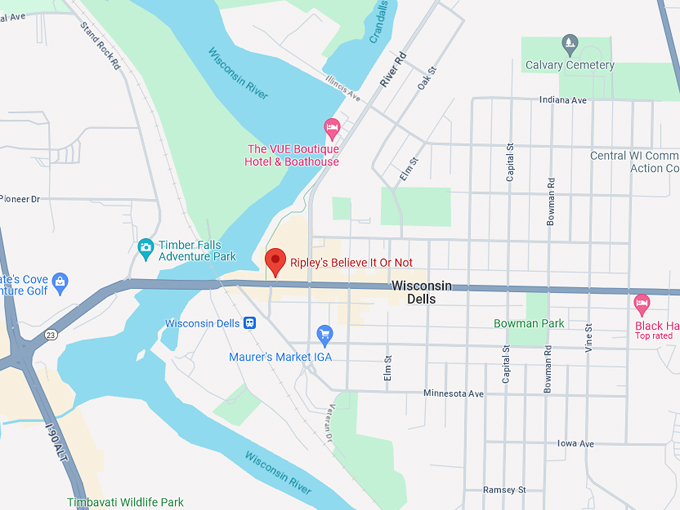 Ripley&rsquo;s Believe It Or Not 10 Map