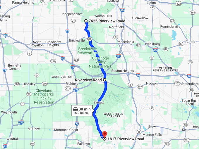 Riverview Road 10 Map