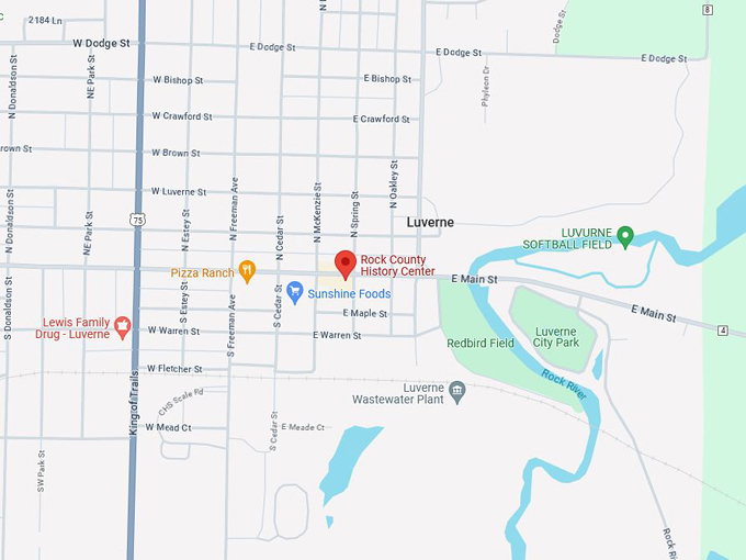Rock County History Center 10 map