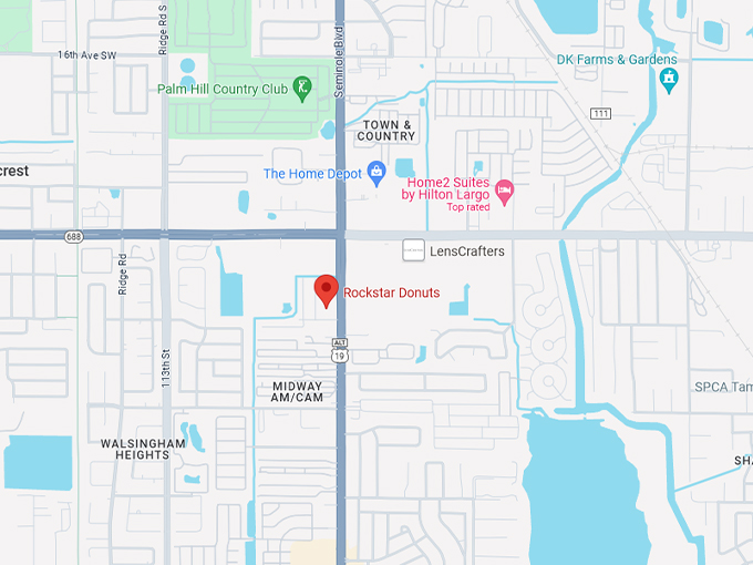 Rockstar Donuts 10 Map