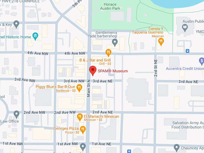 SPAM&reg; Museum 10 Map