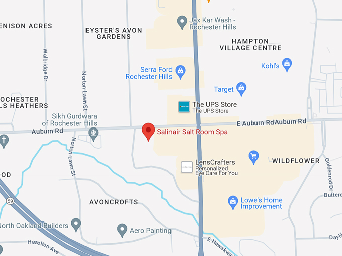 Salinair Salt Room Spa 10 Map