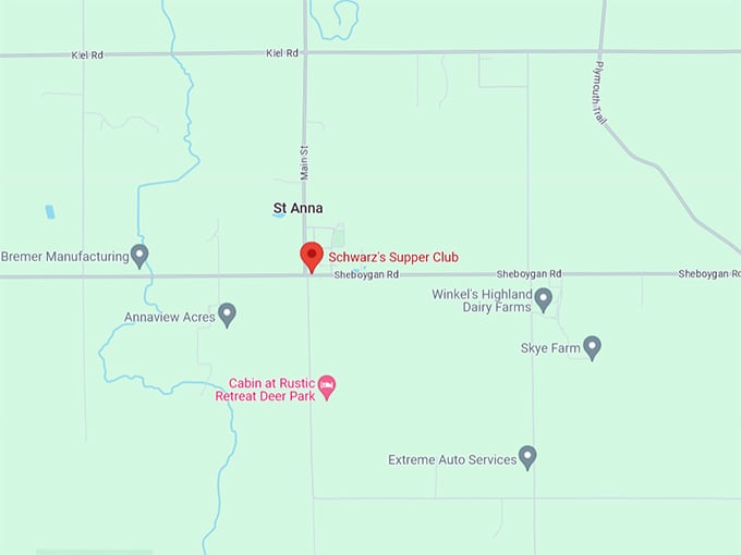 Schwarz's Supper Club 10 Map