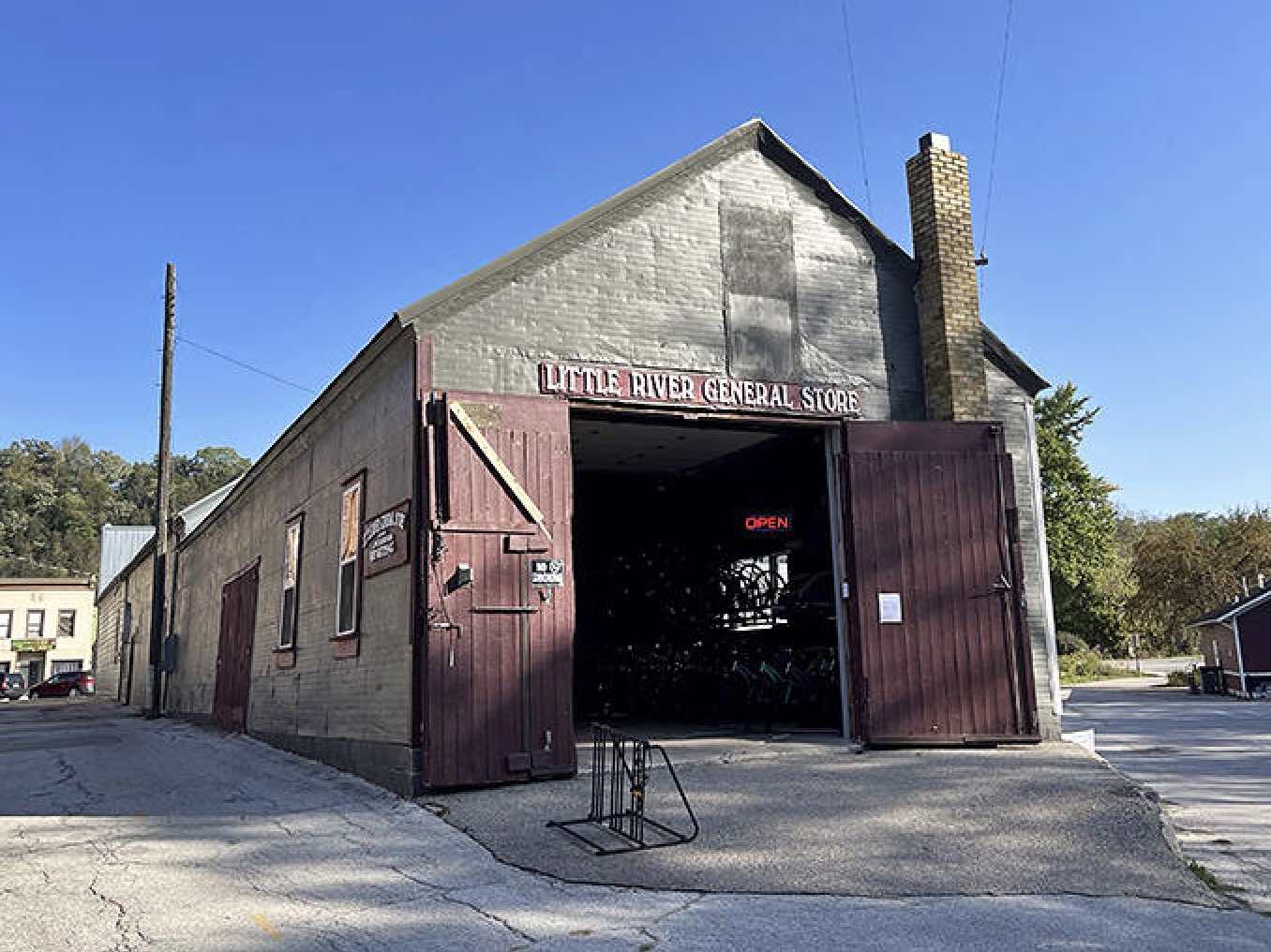 The Little River General Store's rustic charm belies its importance as Lanesboro's gateway to outdoor adventure, where river and trail explorations begin.