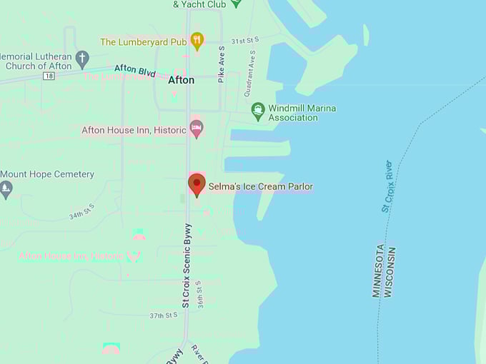 Selma’s Ice Cream Parlor 10 Map