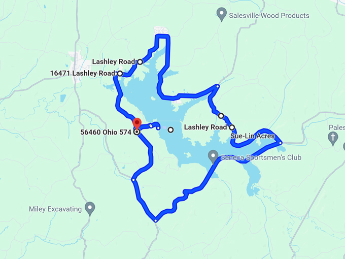 Seneca Lake Loop 10 Map