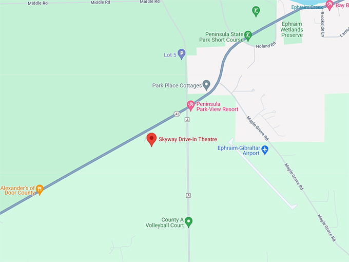 Skyway Drive-In Theatre 10 Map