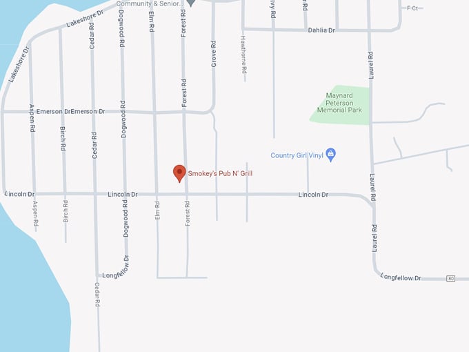 Smokey's Pub N' Grill 10 map