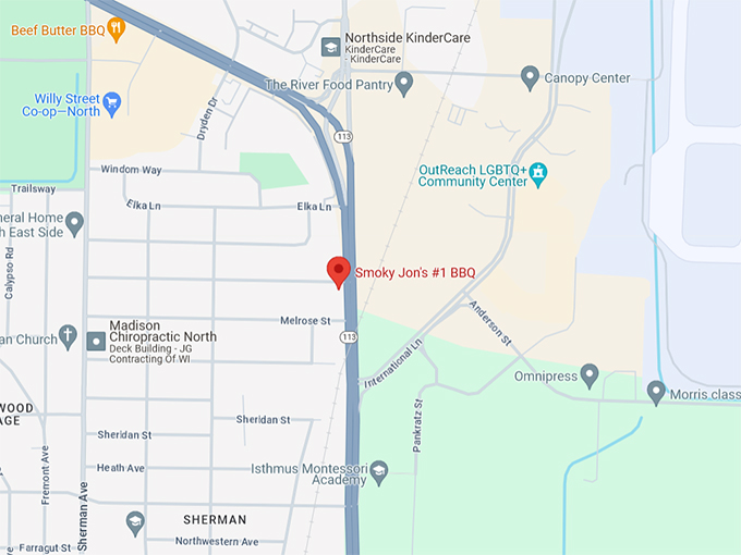 Smoky Jon&rsquo;s #1 BBQ10 Map