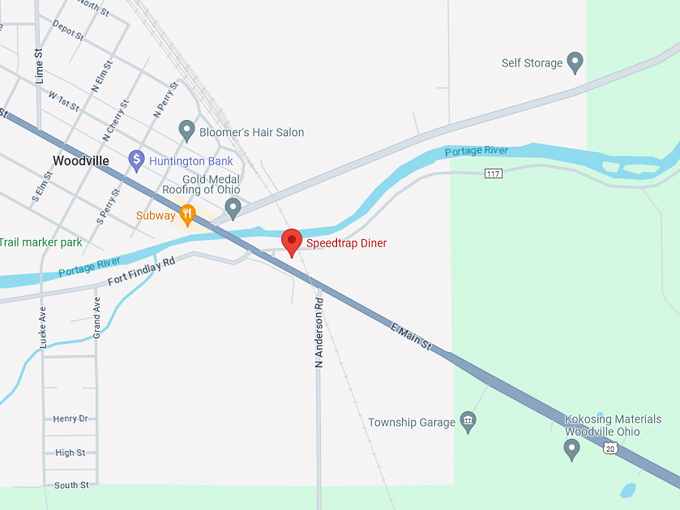 Speedtrap Diner 10 Map