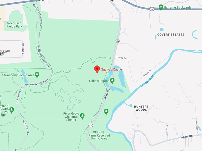 Squire's Castle 10 Map