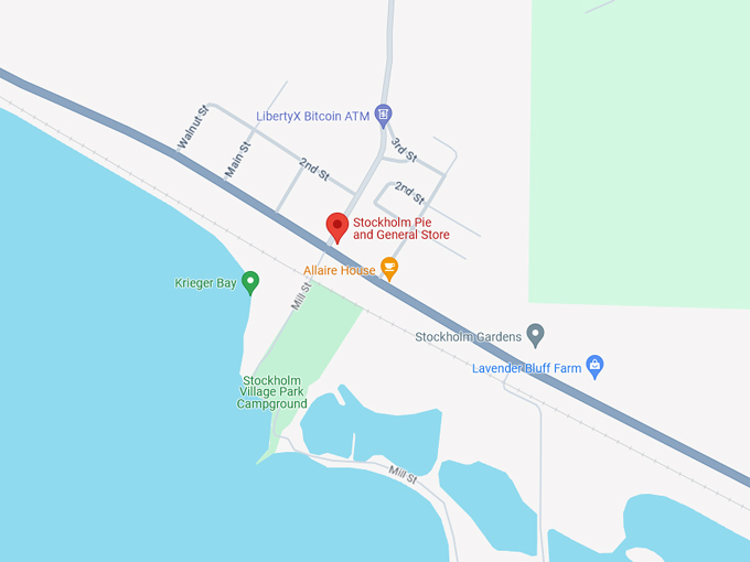 Stockholm Pie and General Store 10 Map