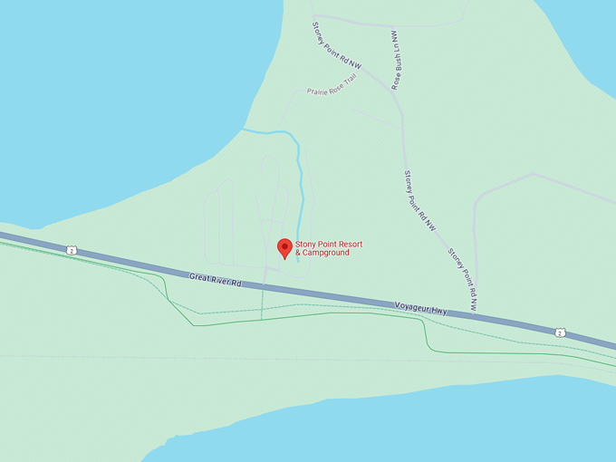 Stony Point Resort & Campground 10 Map