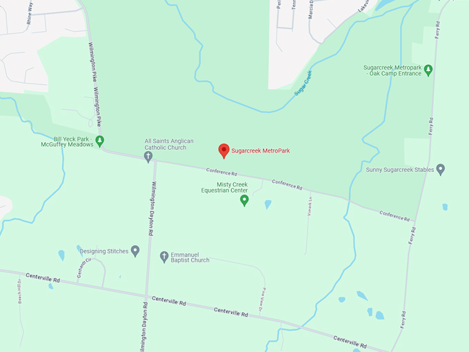Sugarcreek MetroPark 10 Map
